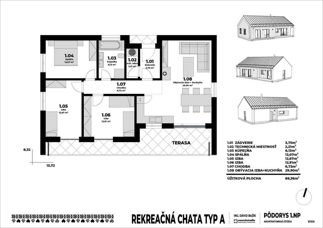 Studienky Chata Typu A | Drevomont Slovakia